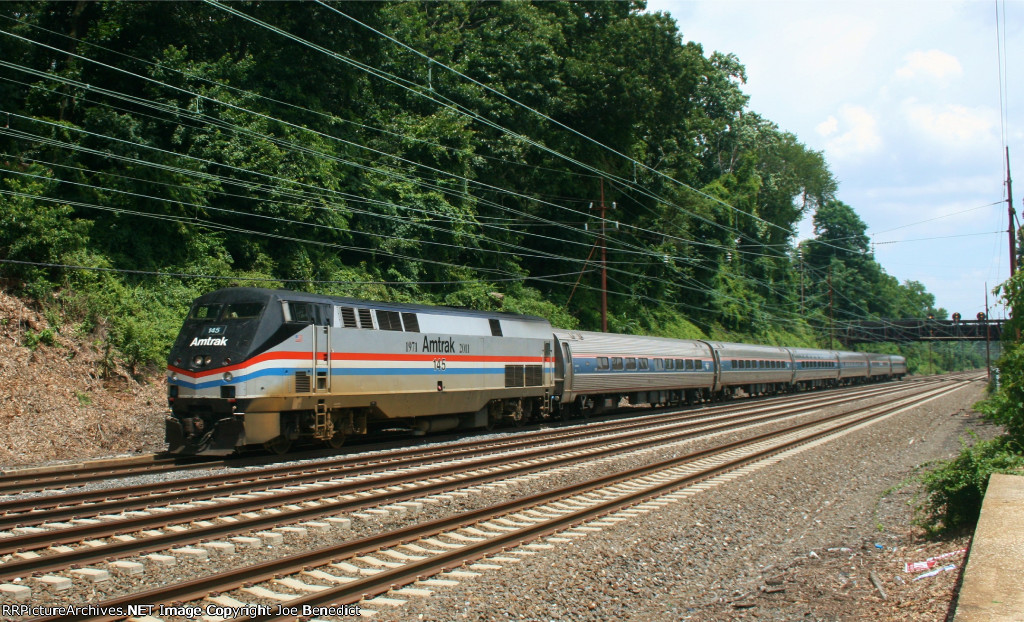 Amtrak Heritage engine 145